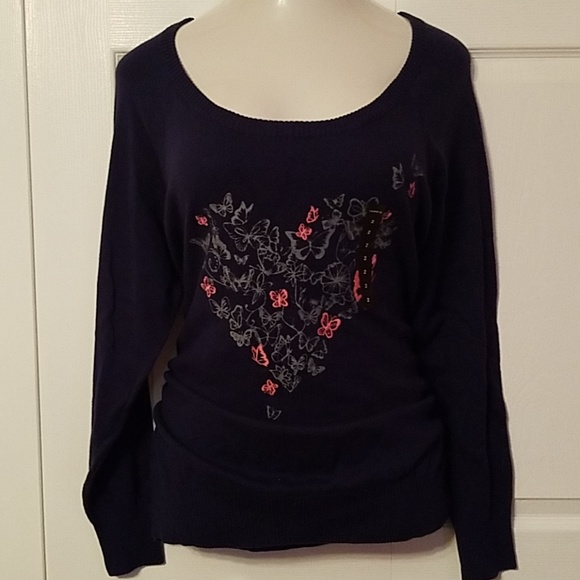 torrid | Sweaters | Torrid Butterfly Heart Knit Sweater Plus Size 2x ...